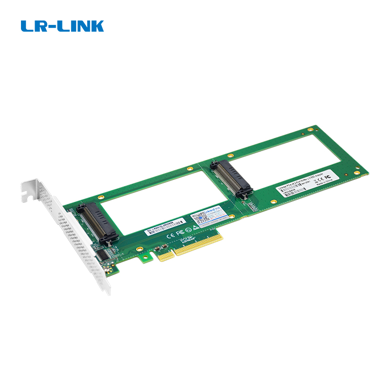 PCIe 4.0 x16转4口内置8654 8I NVMe交换适配器,PCIe 4.0 x16转4口内置8654 8I NVMe交换适配器
