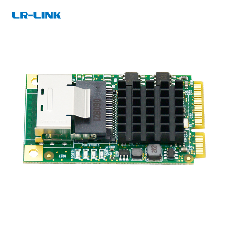 Mini PCIe 转内置4口6Gb/s SATA3扩展卡_服务器-扩展系列_SAS/SATA系列_光纤网卡_LR-LINK联瑞电子